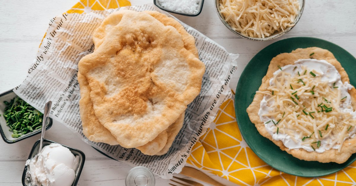 Hungarian Fried Bread Langos Recipe | Yuzu Bakes Hungarian Fried Bread Langos Recipe | Yuzu Bakes