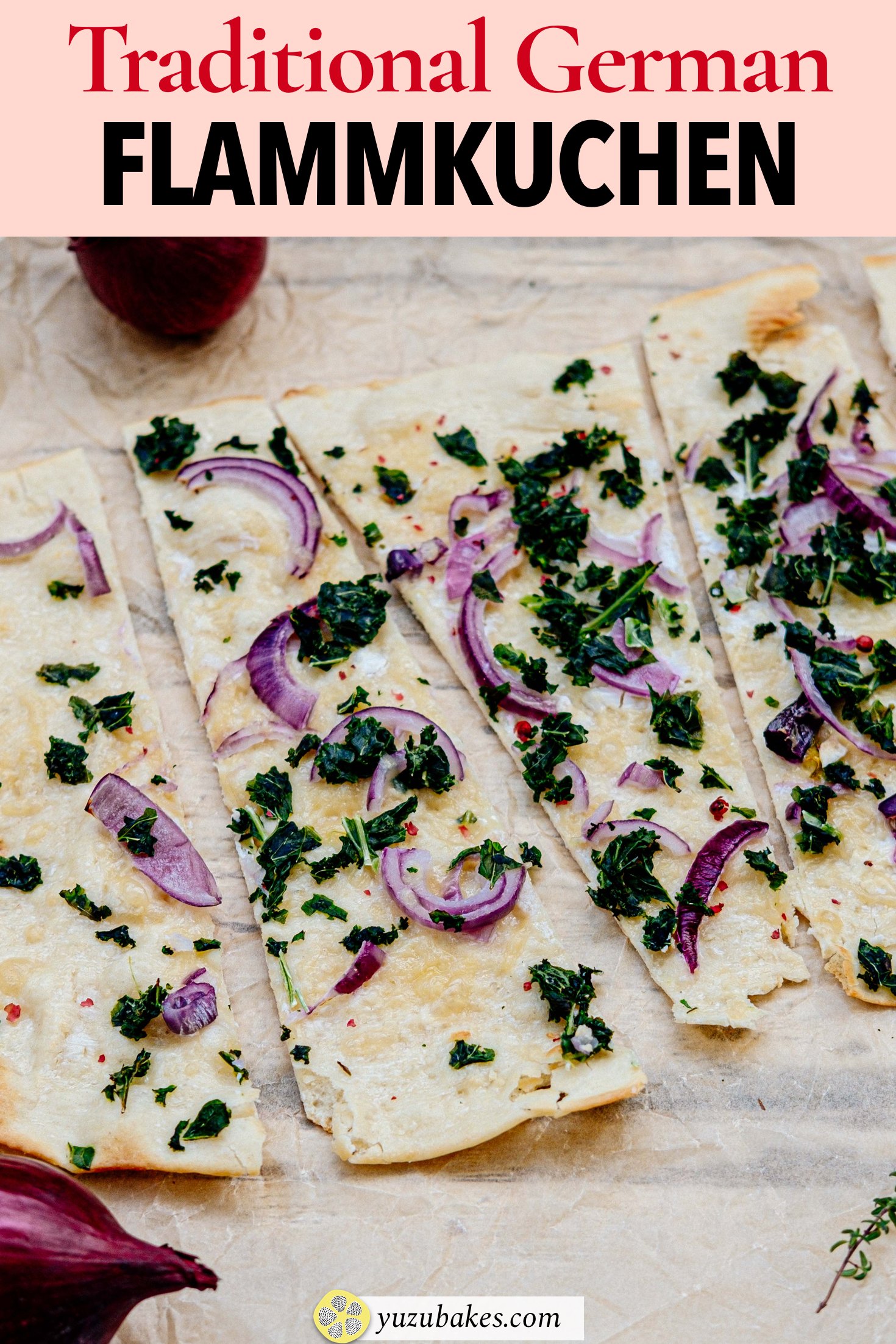 Traditional Flammkuchen (Vegan) | Yuzu Bakes