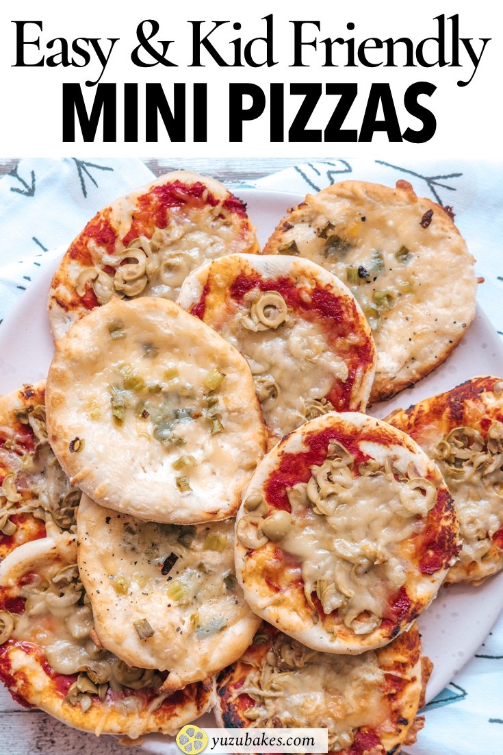Super Easy Mini Pizzas | Yuzu Bakes