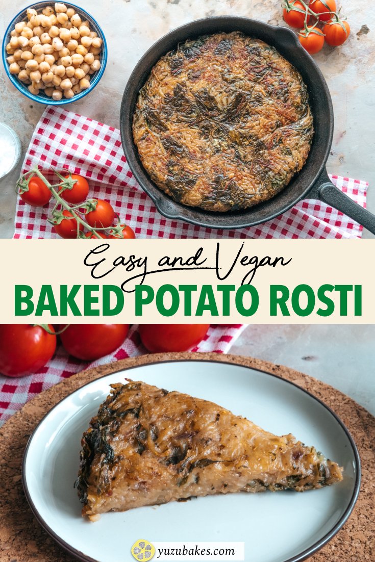 Baked Potato Rosti With Spinach | Yuzu Bakes