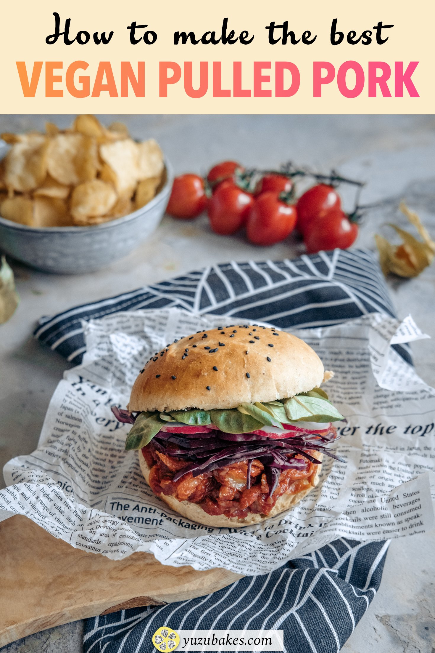 Easy Vegan Pulled Pork | Yuzu Bakes