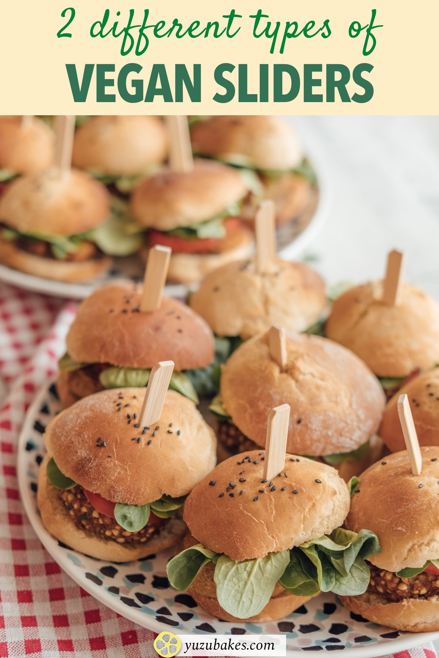 Delicious Vegan Sliders | Yuzu Bakes