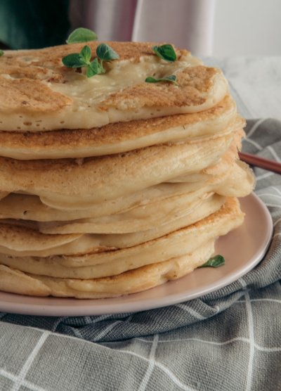 3-Ingredients Savoury Pancakes | Yuzu Bakes