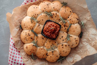 Easy Holiday Bread Wreath | Yuzu Bakes