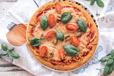 Vegan Polenta Pizza | Yuzu Bakes