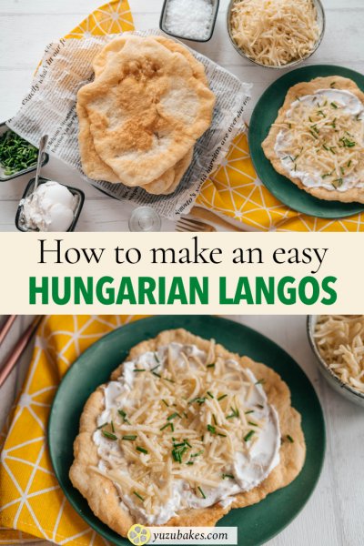 Hungarian Fried Bread Langos Recipe | Yuzu Bakes