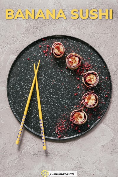 Quick and easy banana sushi | Yuzu Bakes