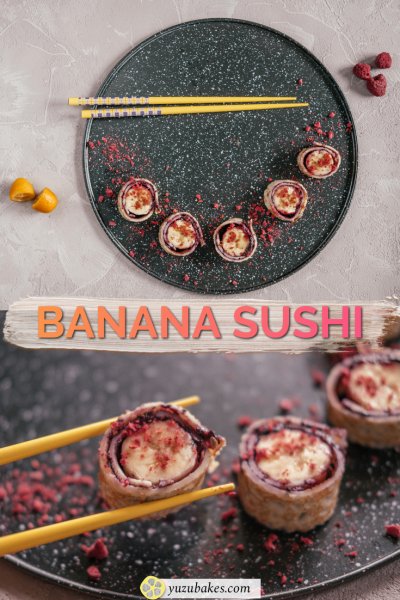 Quick and easy banana sushi | Yuzu Bakes