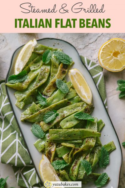 Italian Flat Beans Recipe | Yuzu Bakes