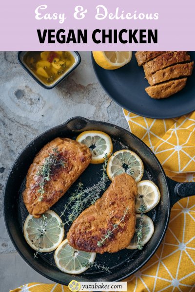 Lemon & Thyme Vegan Chicken | Yuzu Bakes
