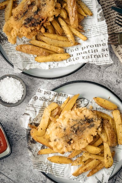 Vegan Fish & Chips | Yuzu Bakes