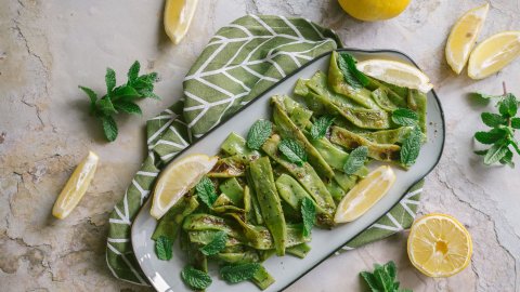 Italian Flat Beans Recipe | Yuzu Bakes