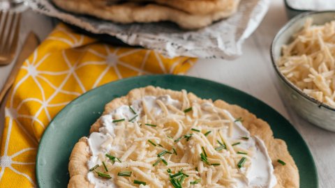 Hungarian Fried Bread Langos Recipe | Yuzu Bakes